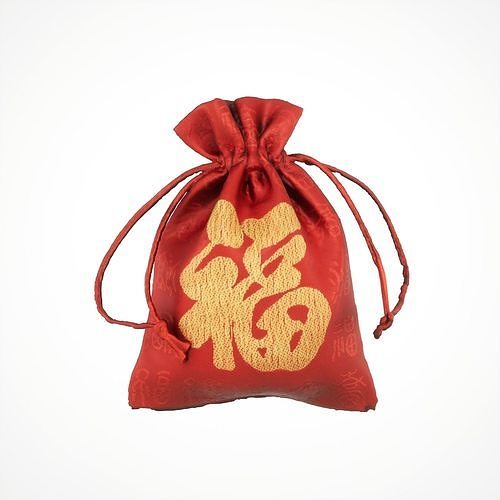 Traditional Lucky Pocket 3D model | CGTrader