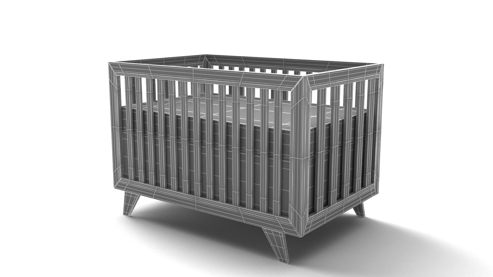 Baby Cribs 1 3D model | CGTrader