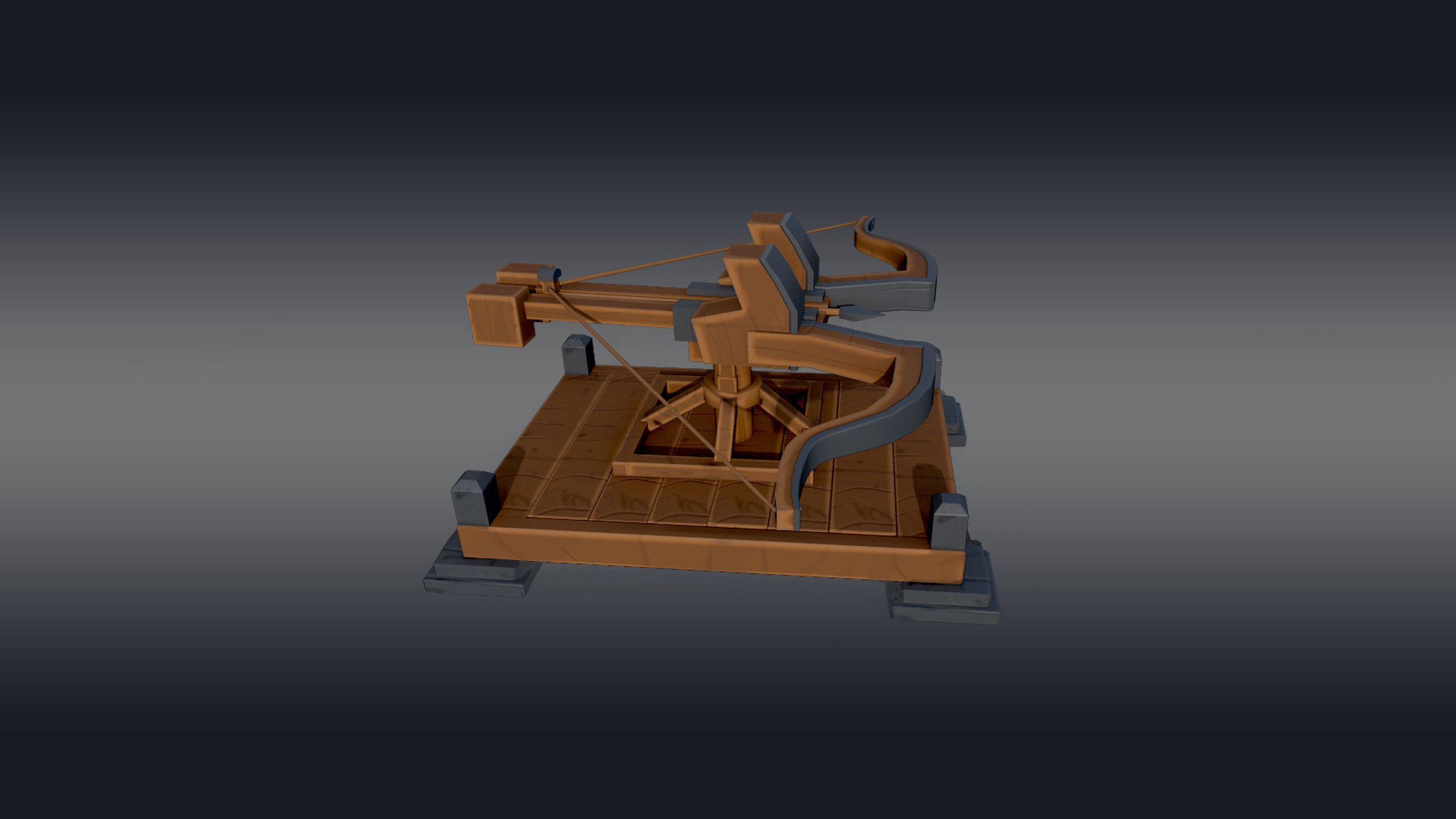 Ballista Catapult 3D model animated rigged | CGTrader
