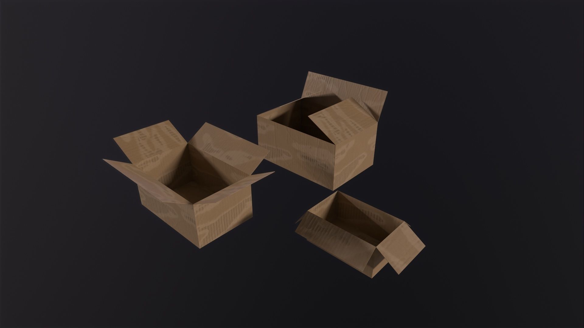 3D model Cardboard Boxes 3D Model VR / AR / low-poly | CGTrader