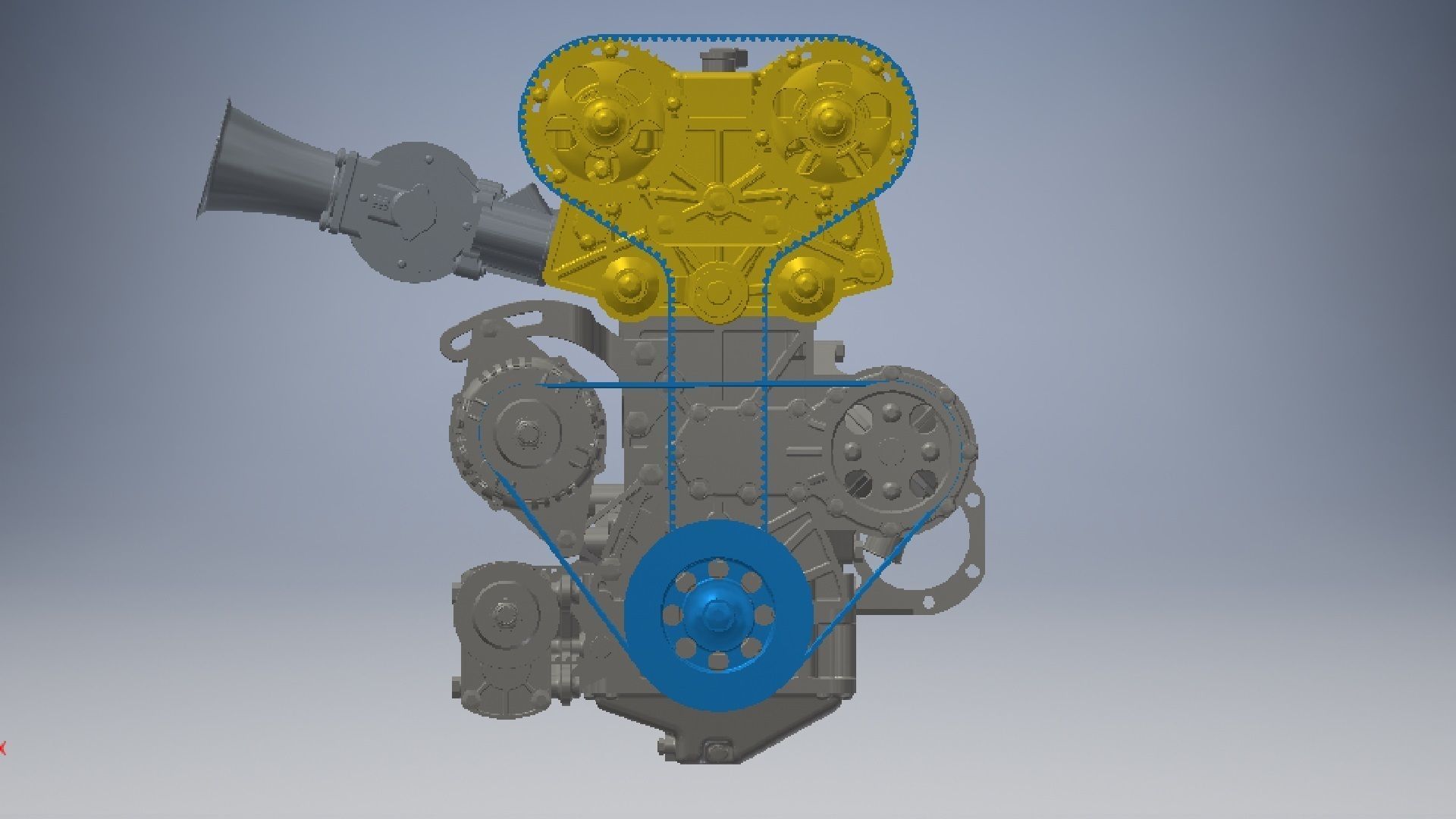 4 Cylinder Engine 3D model 3D model | CGTrader