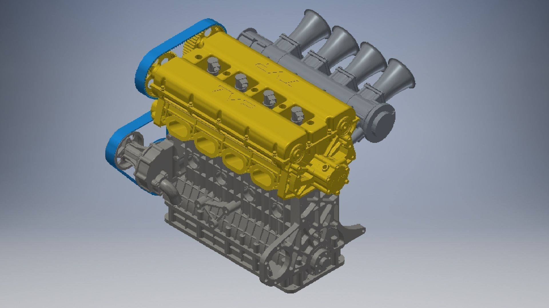 4 Cylinder Engine 3D model 3D model | CGTrader