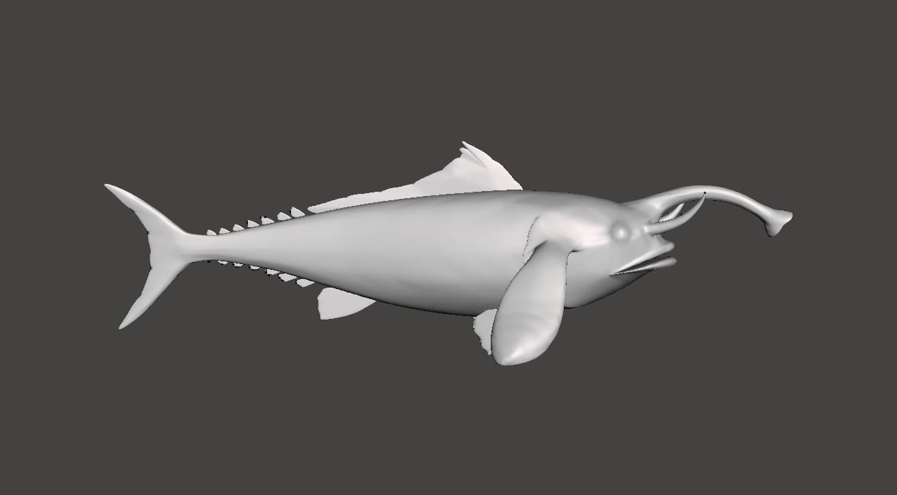 Sapi fish saleman One piece 3D Model 3D model 3D printable | CGTrader