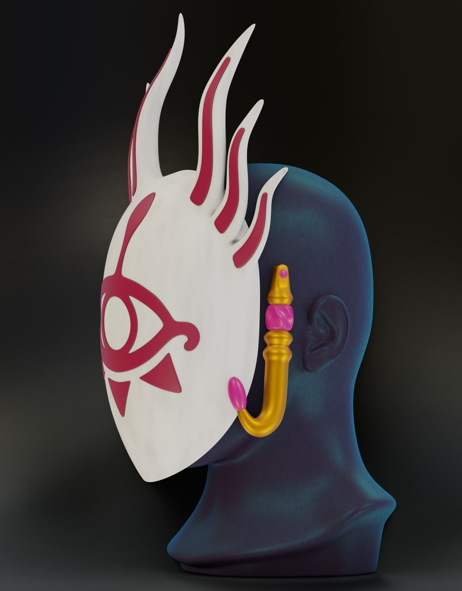 Master Kohga Mask 3D model 3D printable | CGTrader