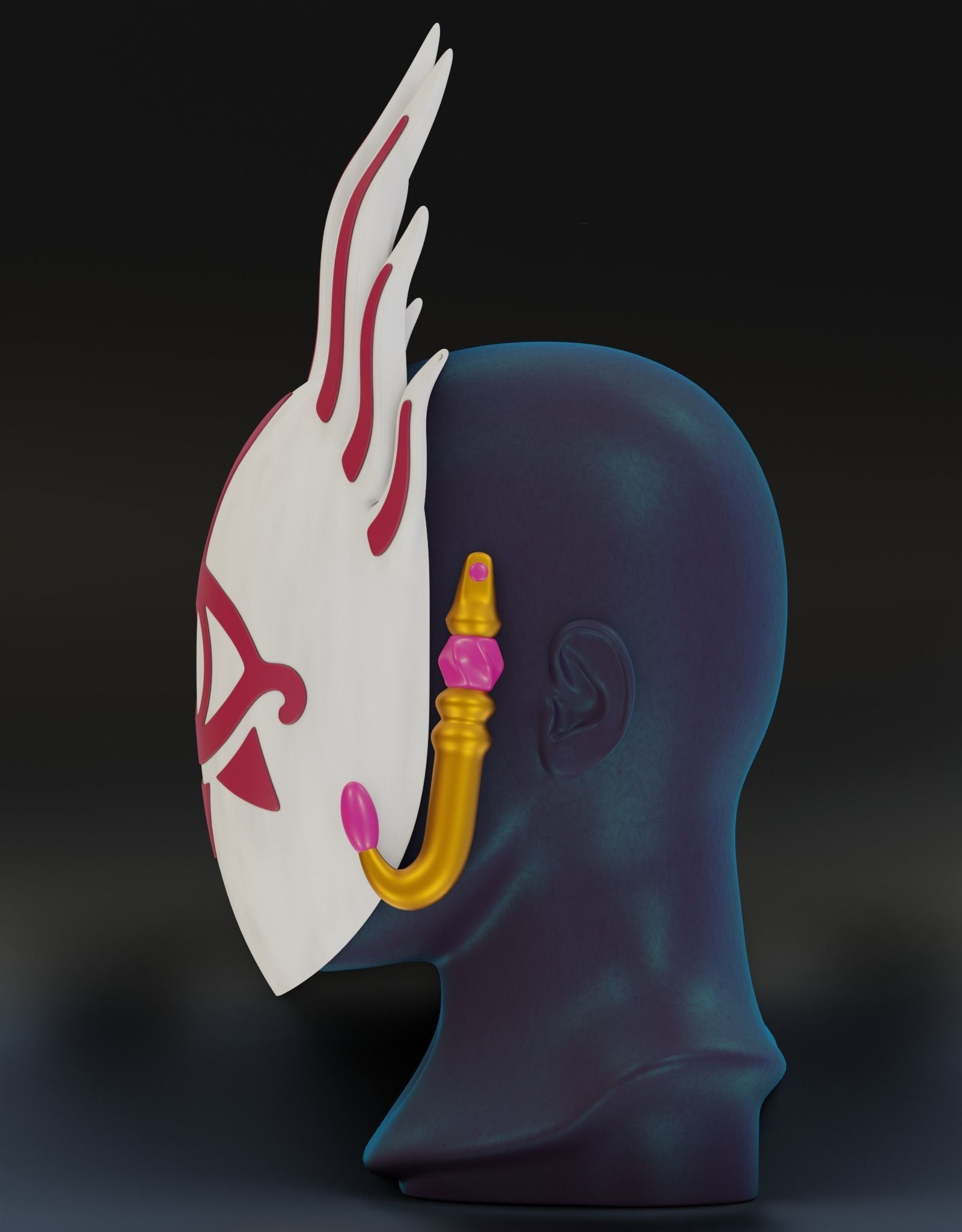 Master Kohga Mask 3D model 3D printable | CGTrader