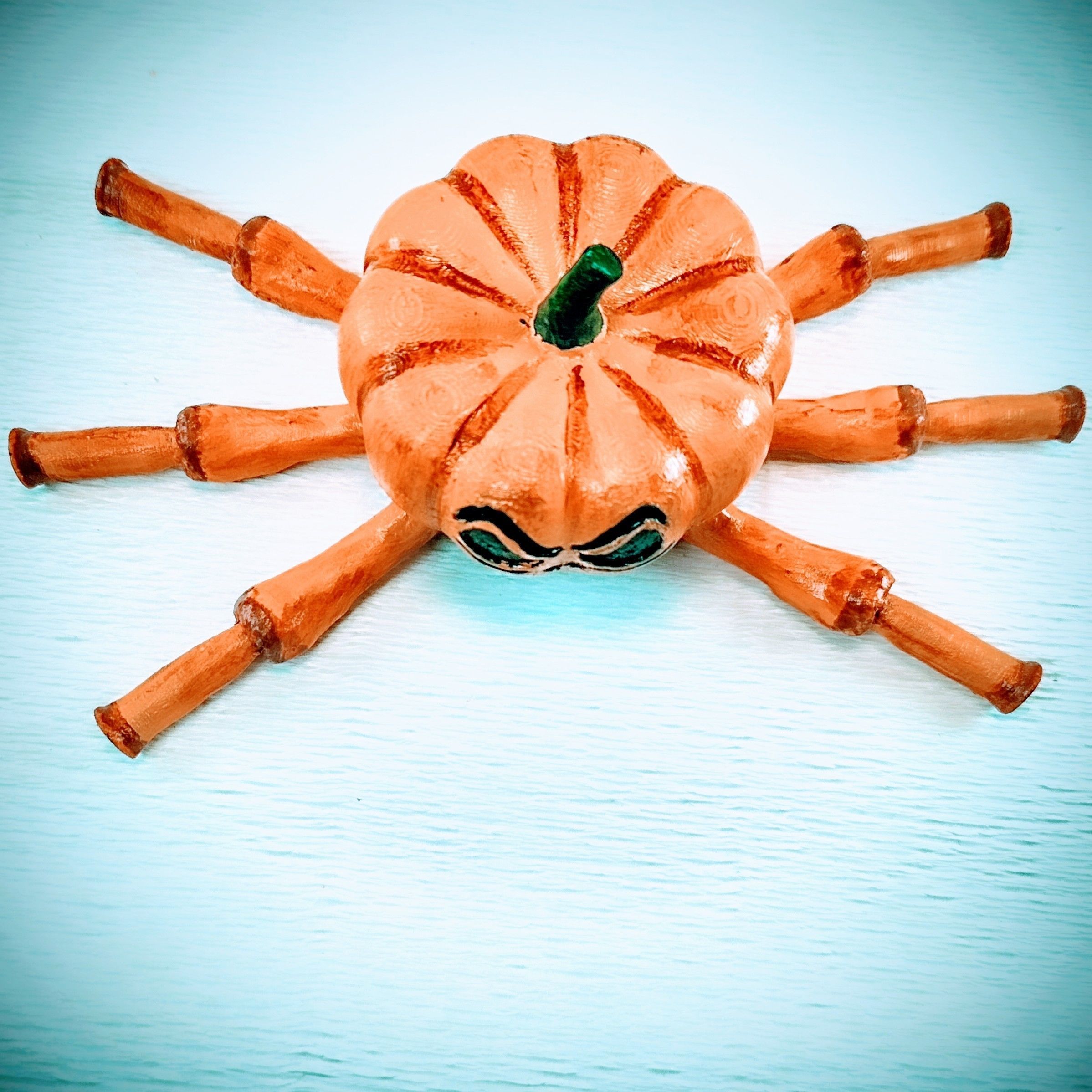 Halloween 3d flexi pumpkin spider 3D model 3D printable | CGTrader