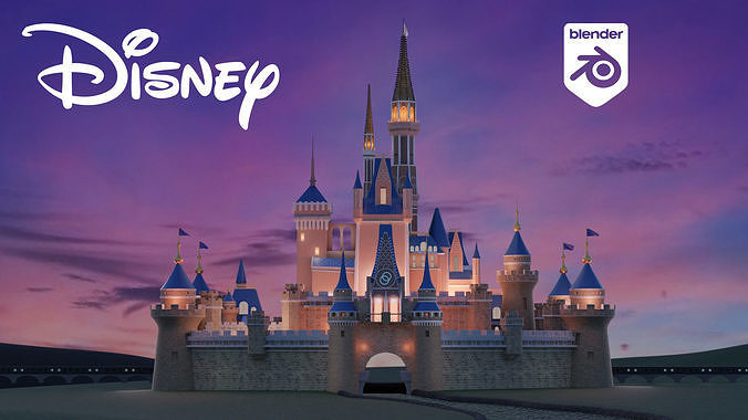 Disney Castle 3D Model 3D model | CGTrader