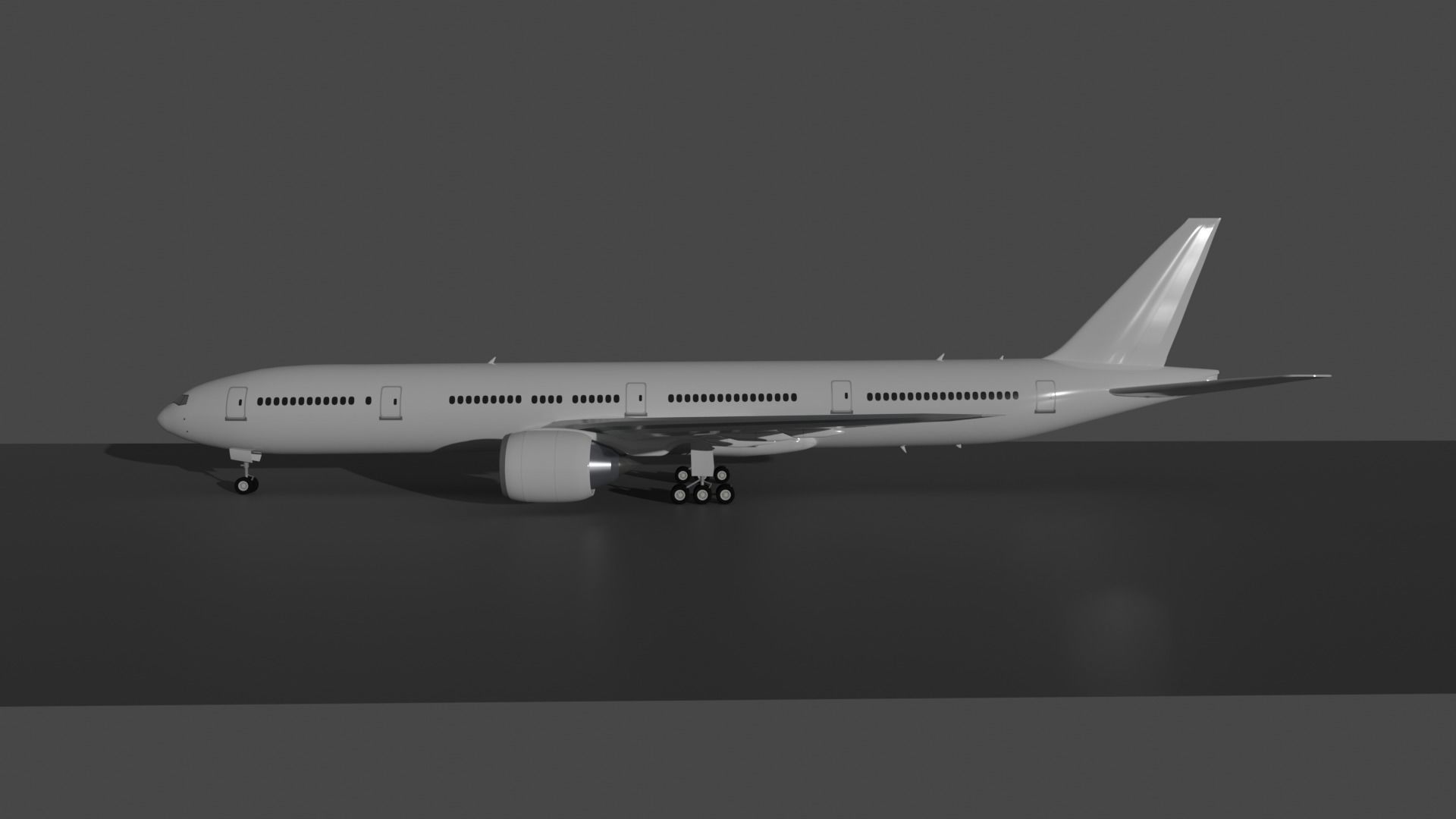 Commercial Plane free 3D model | CGTrader
