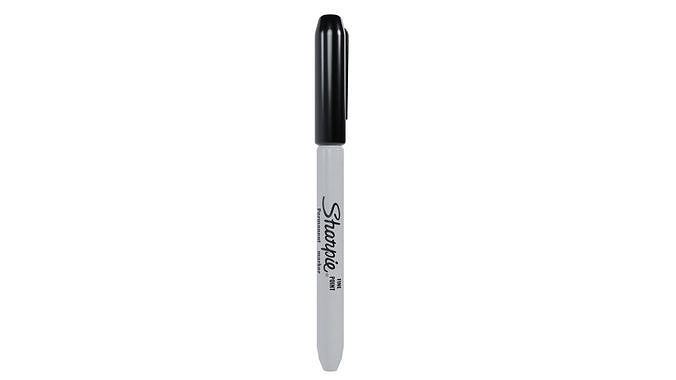 3D model Sharpie Permanent Marker VR / AR / low-poly | CGTrader