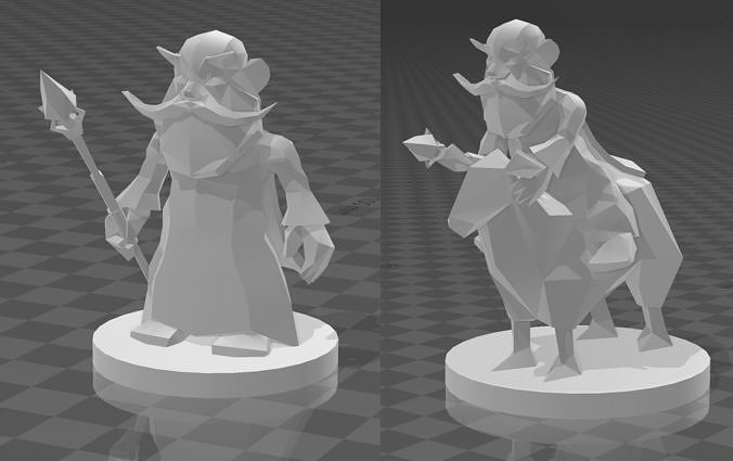 WOW Epic Bald Gnome 3D model 3D printable | CGTrader