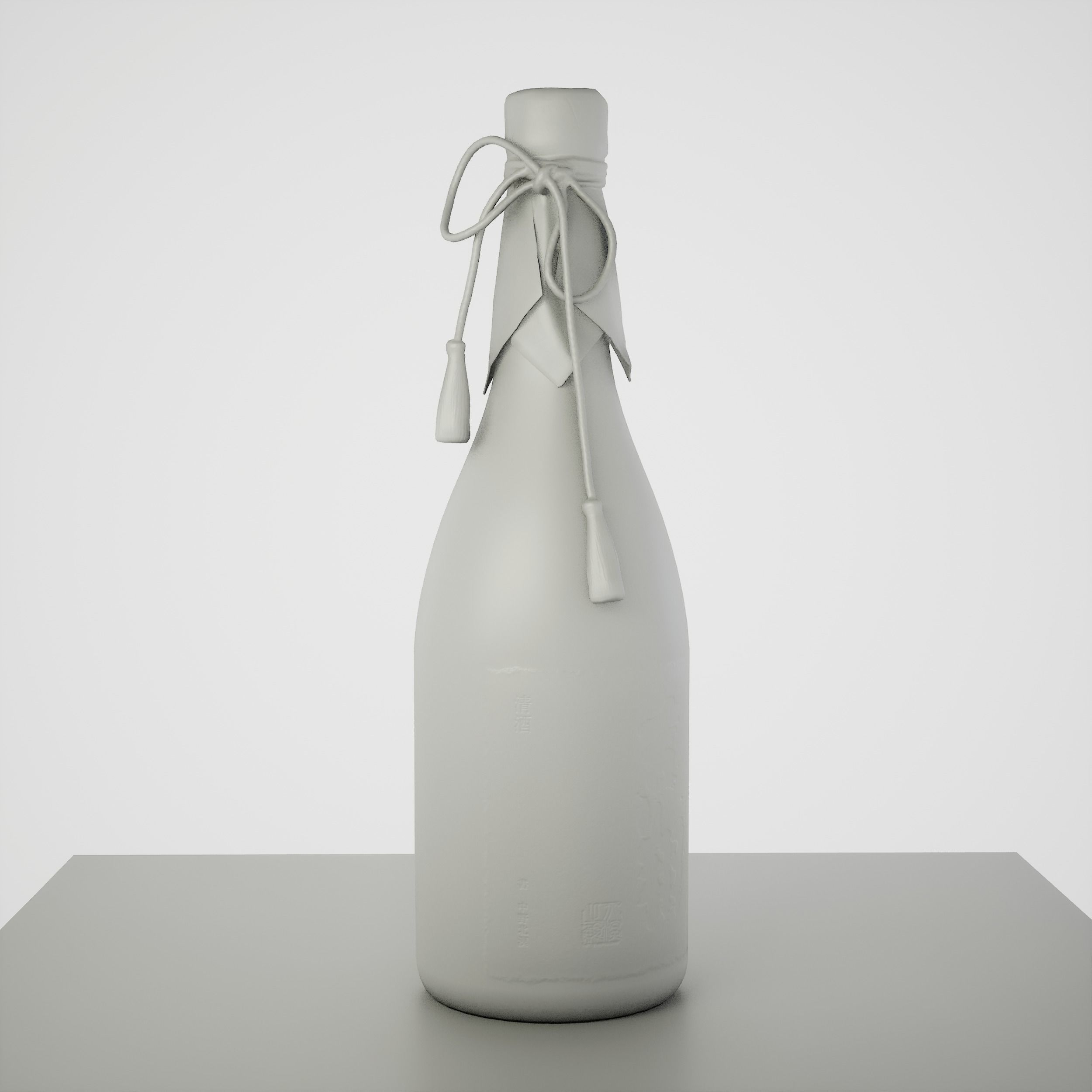 3d Model Game Ready Sake Bottle 2 Vr Ar Low Poly Cgtrader