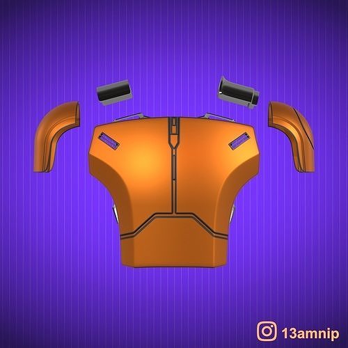 Sabine Wren Chest armor Set 3D model 3D printable | CGTrader