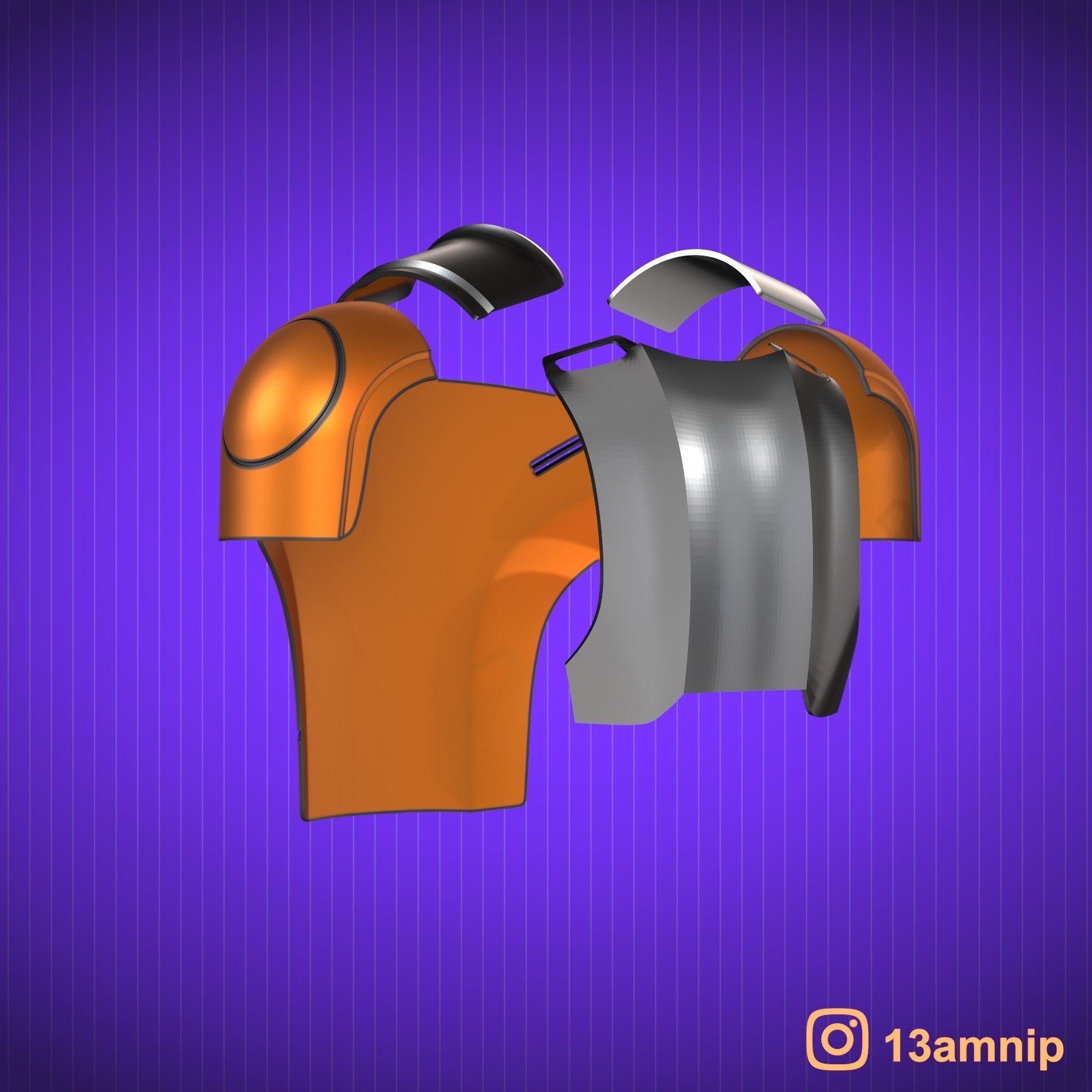 Sabine Wren Chest armor Set 3D model 3D printable | CGTrader