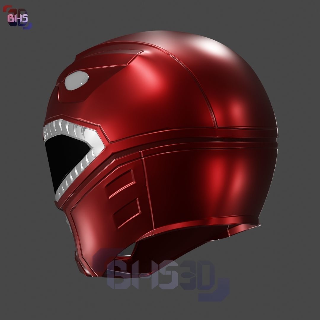 MMPR Red helmet custom 3D Digital Download 3D model 3D printable | CGTrader