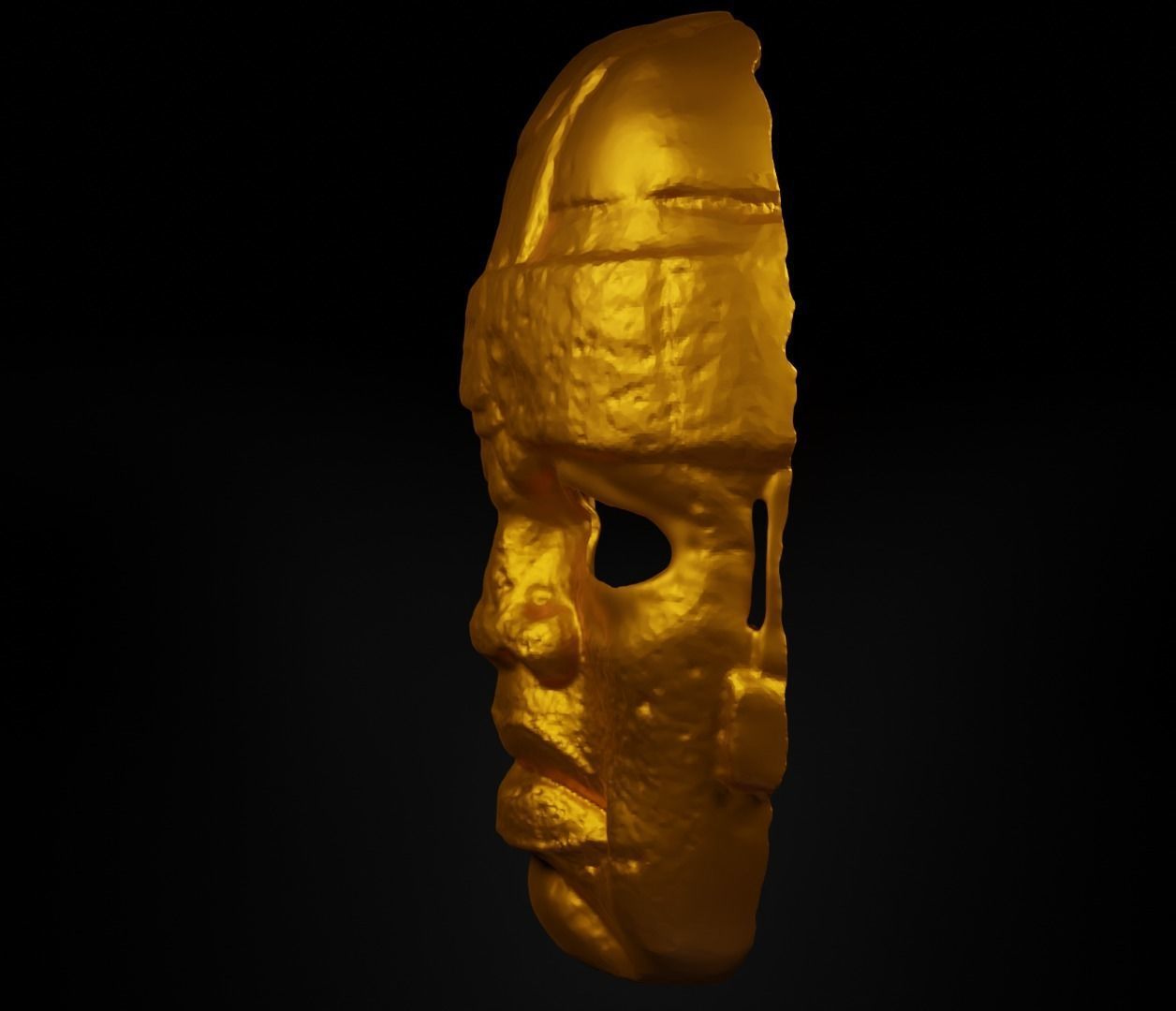 Olmec Cosplay Face Mask 3D model 3D printable | CGTrader