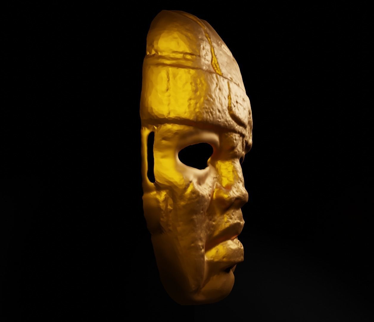Olmec Cosplay Face Mask 3D model 3D printable | CGTrader