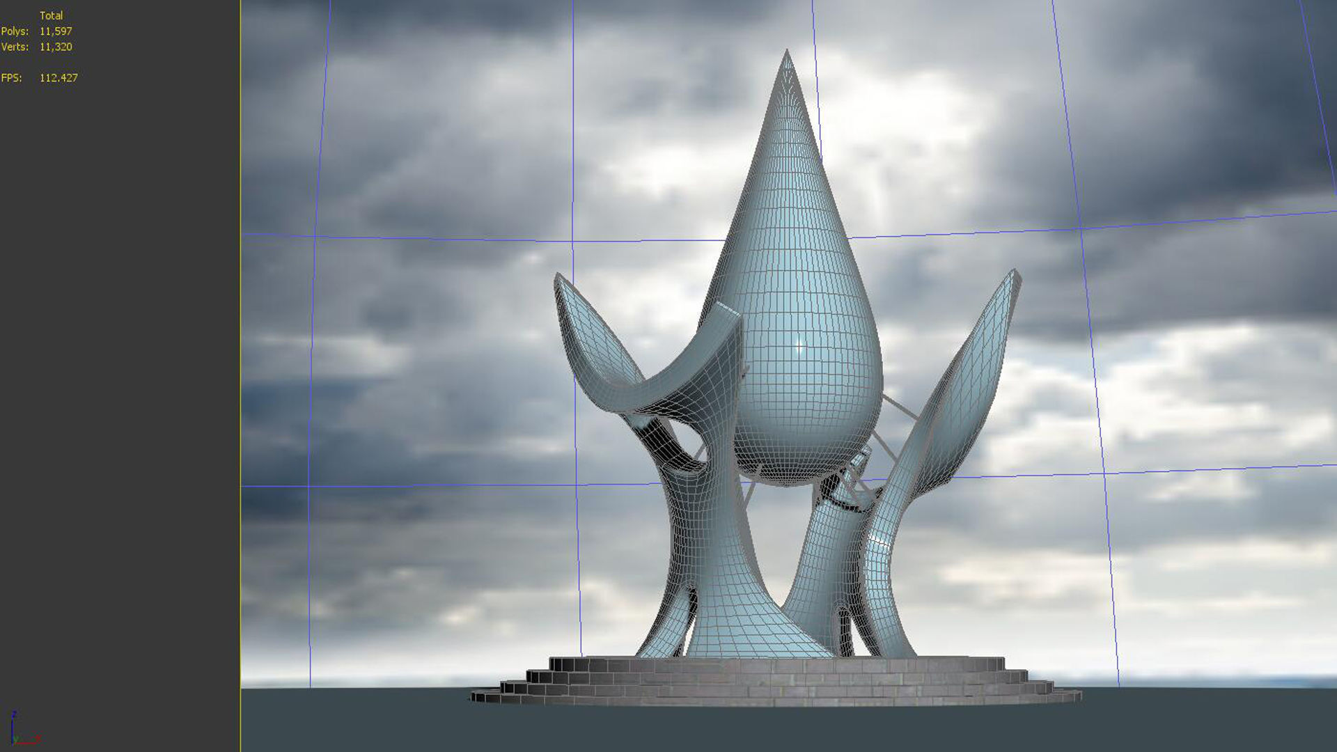 sculpture statue plaza modern Realistic exterior 3D model | CGTrader