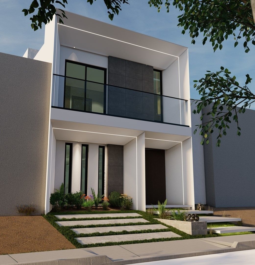 BEAUTIFUL MODERN HOUSE 6 METERS WIDE BY 12 METERS DEEP 3D model | CGTrader