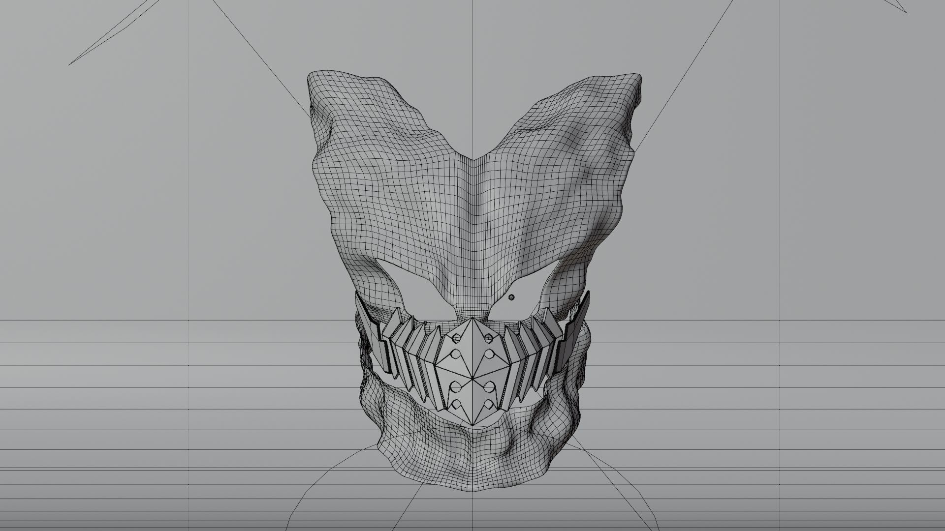 Vigilante Deku Mask With Cloth Disintegration Effect 3D model | CGTrader