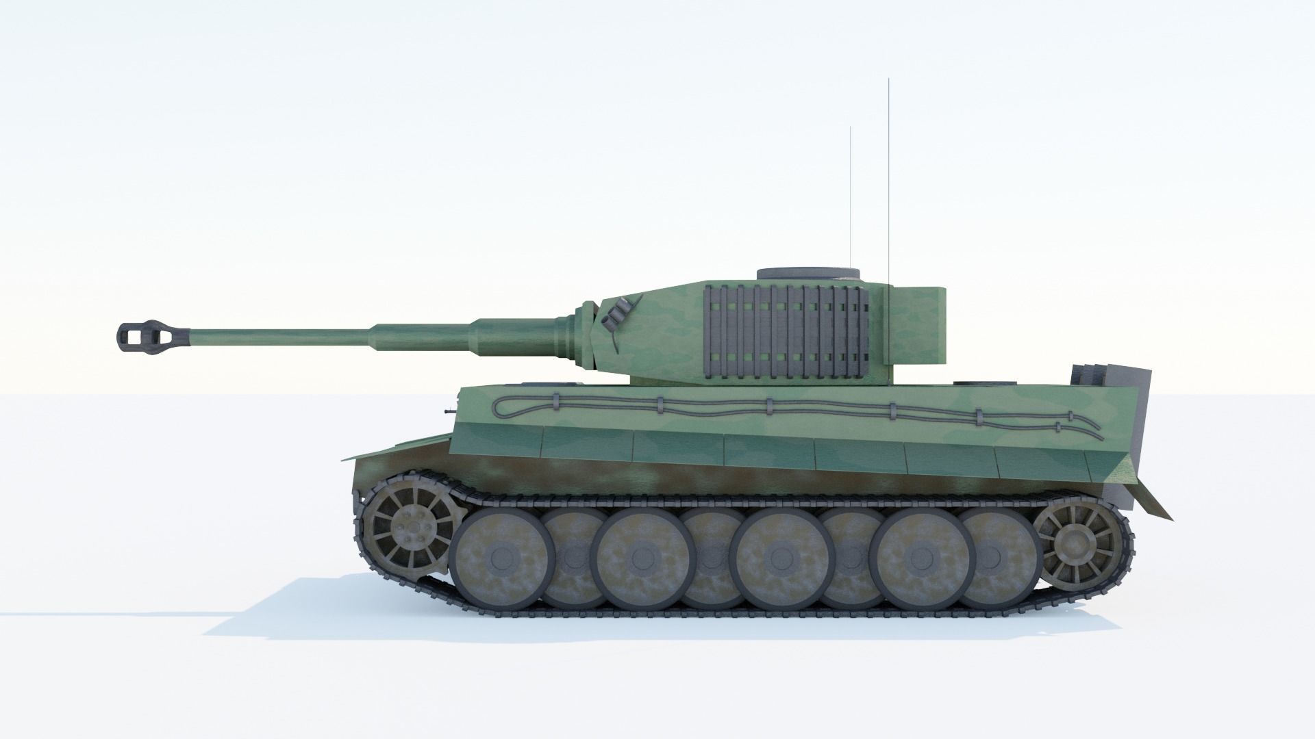 3D model Tiger H1 Tank VR / AR / low-poly | CGTrader