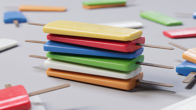 3D model Popsicle Ice Cream 3D Model VR / AR / low-poly | CGTrader