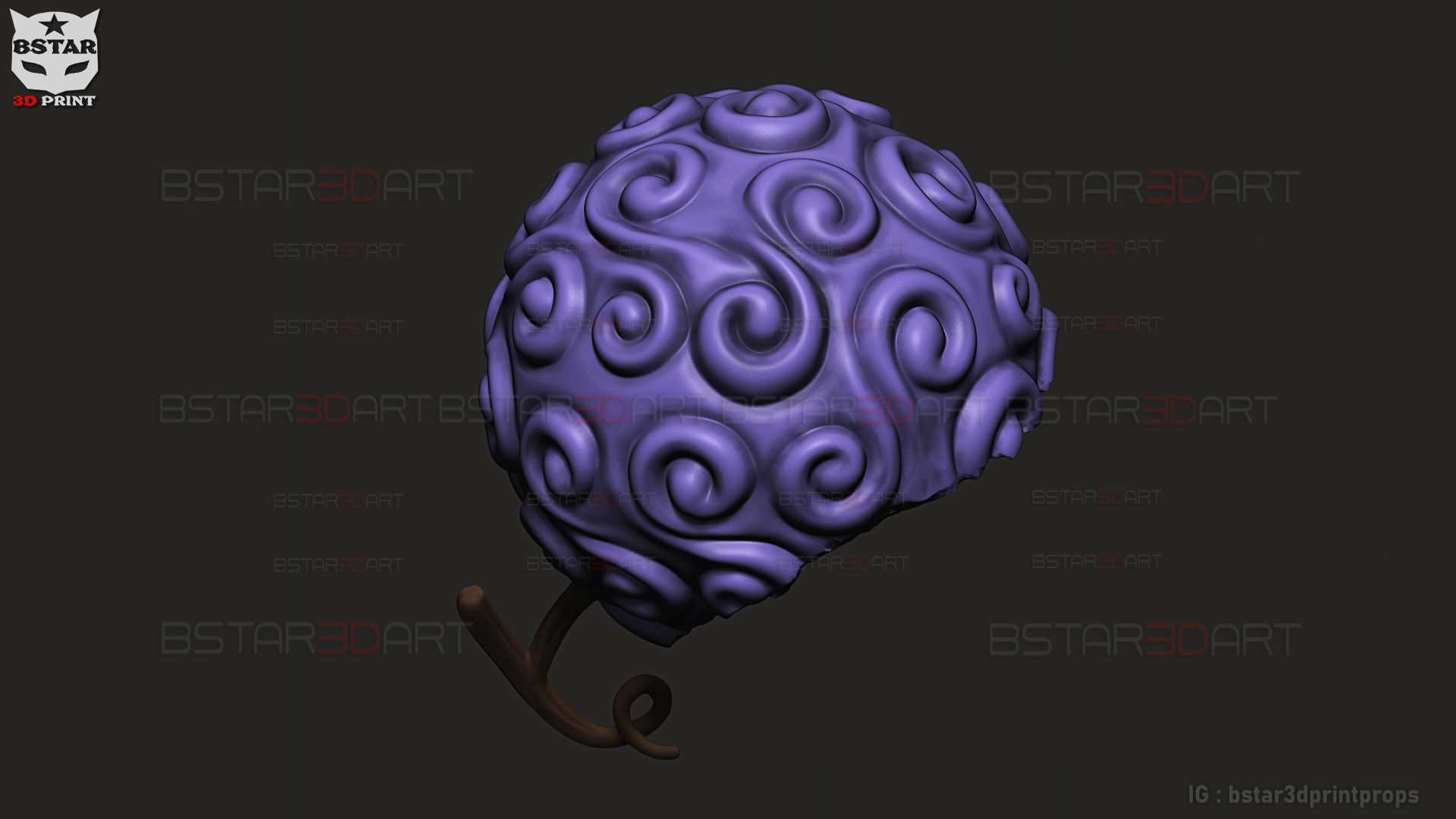 Gomu Gomu No Mi -Luffy Devil Fruit in One Piece LA 3D model 3D ...