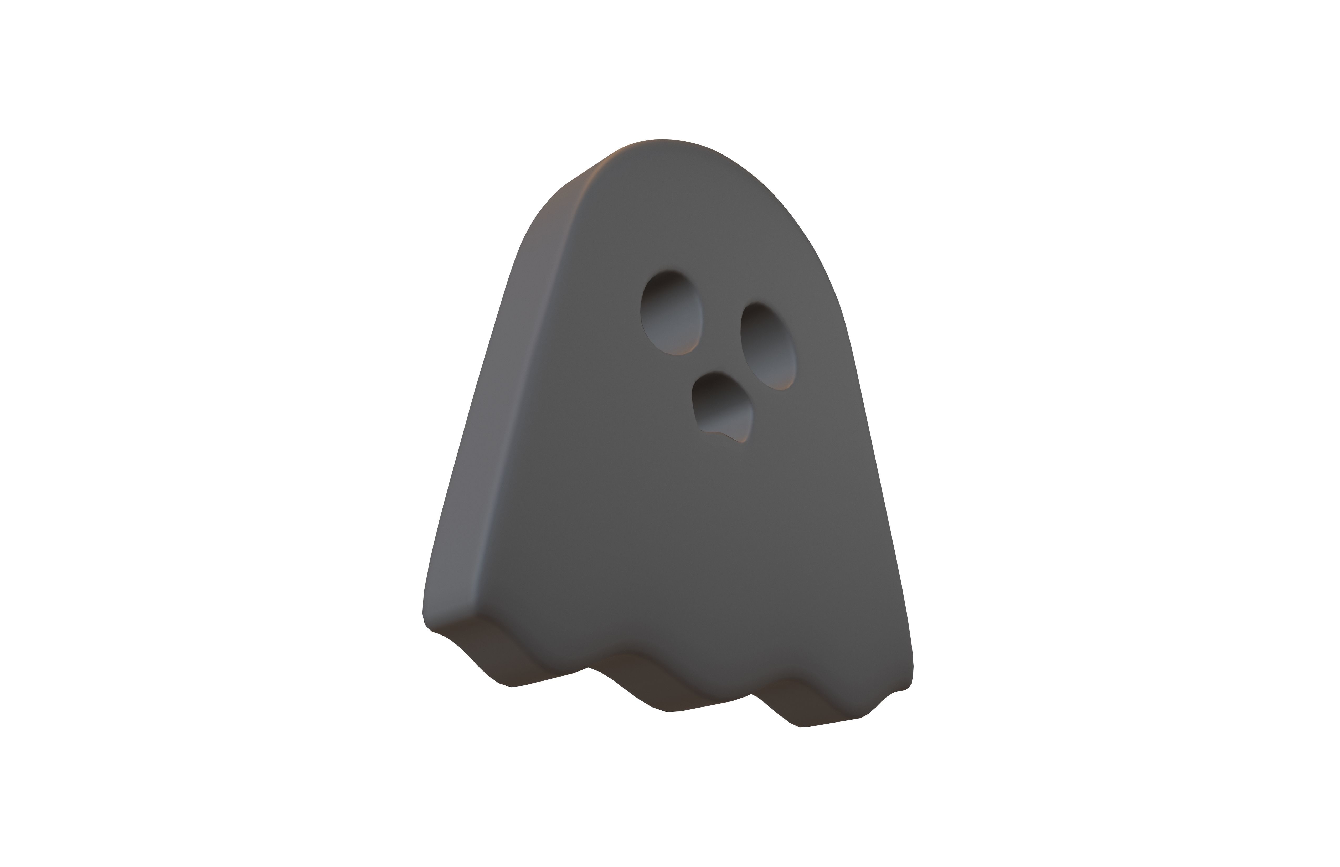 3D model Ghost Symbol v1 001 VR / AR / low-poly | CGTrader