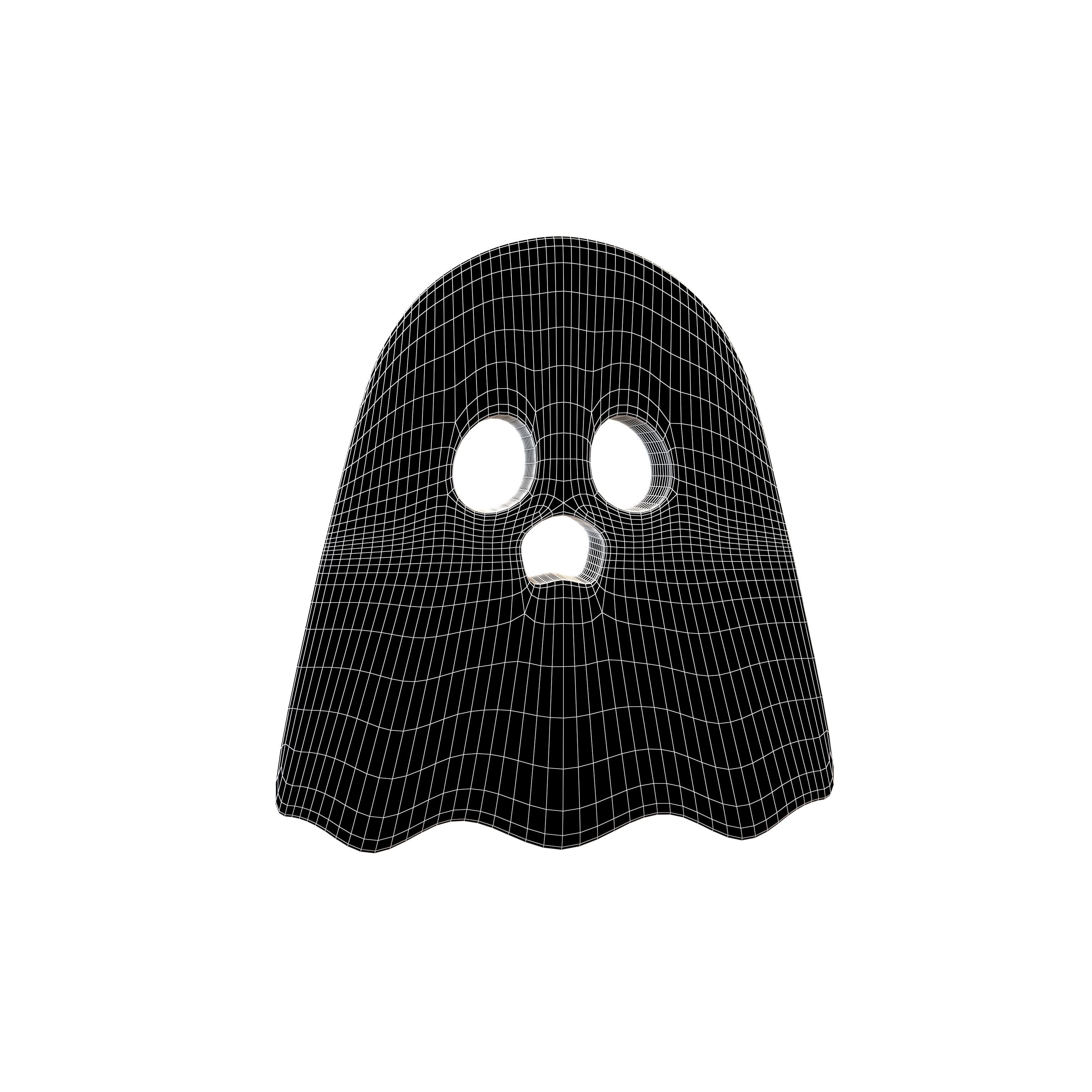 3D model Ghost Symbol v1 001 VR / AR / low-poly | CGTrader