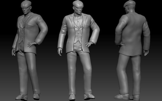 business man 3 3D model 3D printable | CGTrader