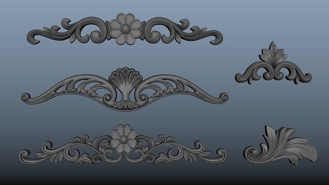 Gate Iron Flower Metal Art Decoration 3D model | CGTrader