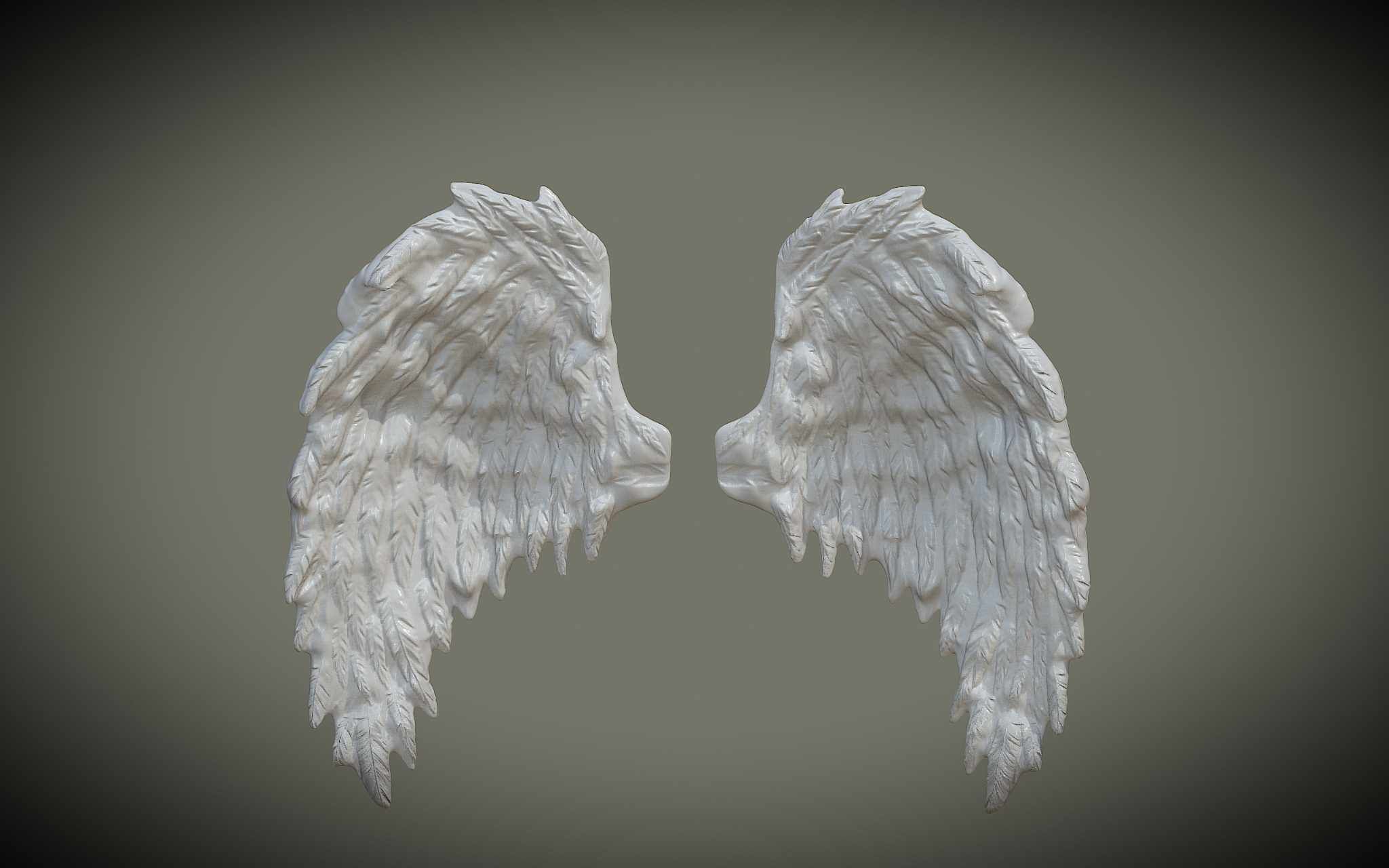 angel wings 3D model | CGTrader