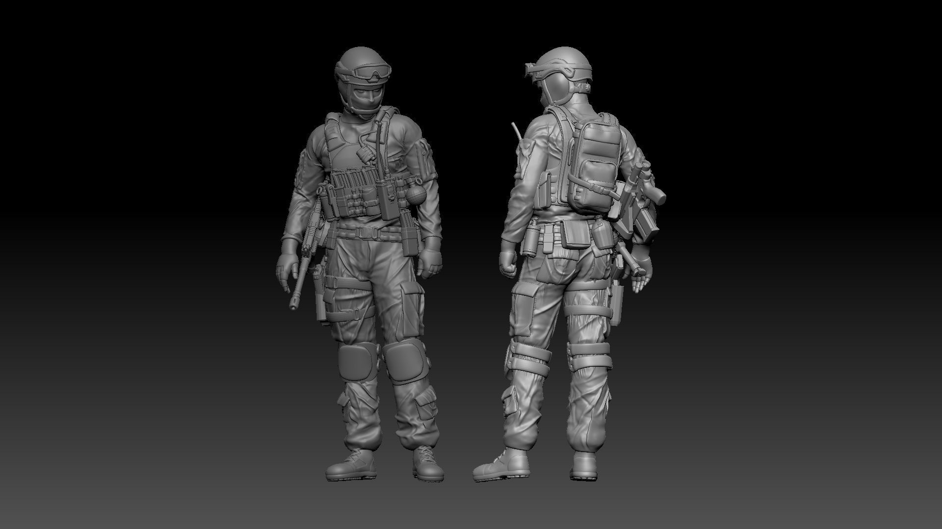 military pack 3D model 3D printable | CGTrader