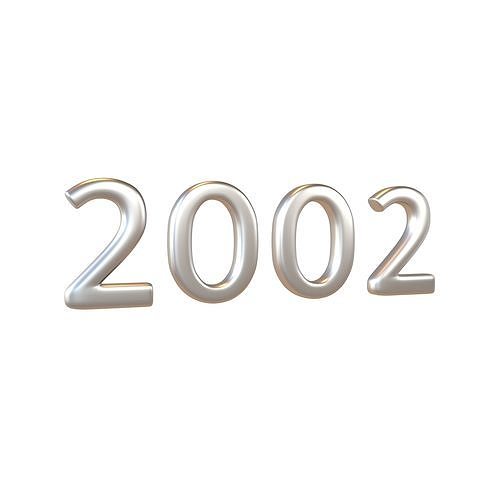 3D model Year Number 2002 v1 003 VR / AR / low-poly | CGTrader