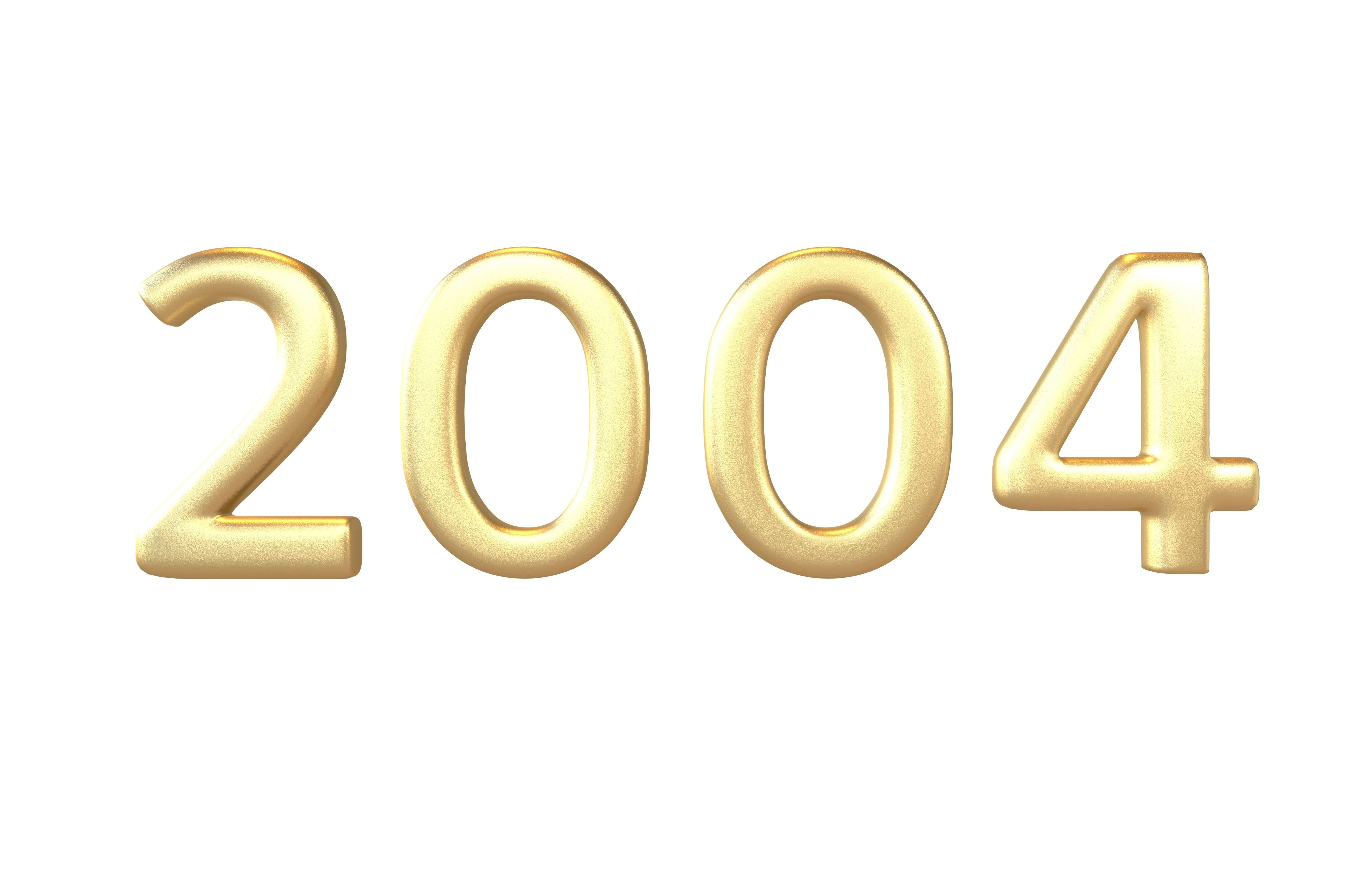 3D model Year Number 2004 v1 002 VR / AR / low-poly | CGTrader