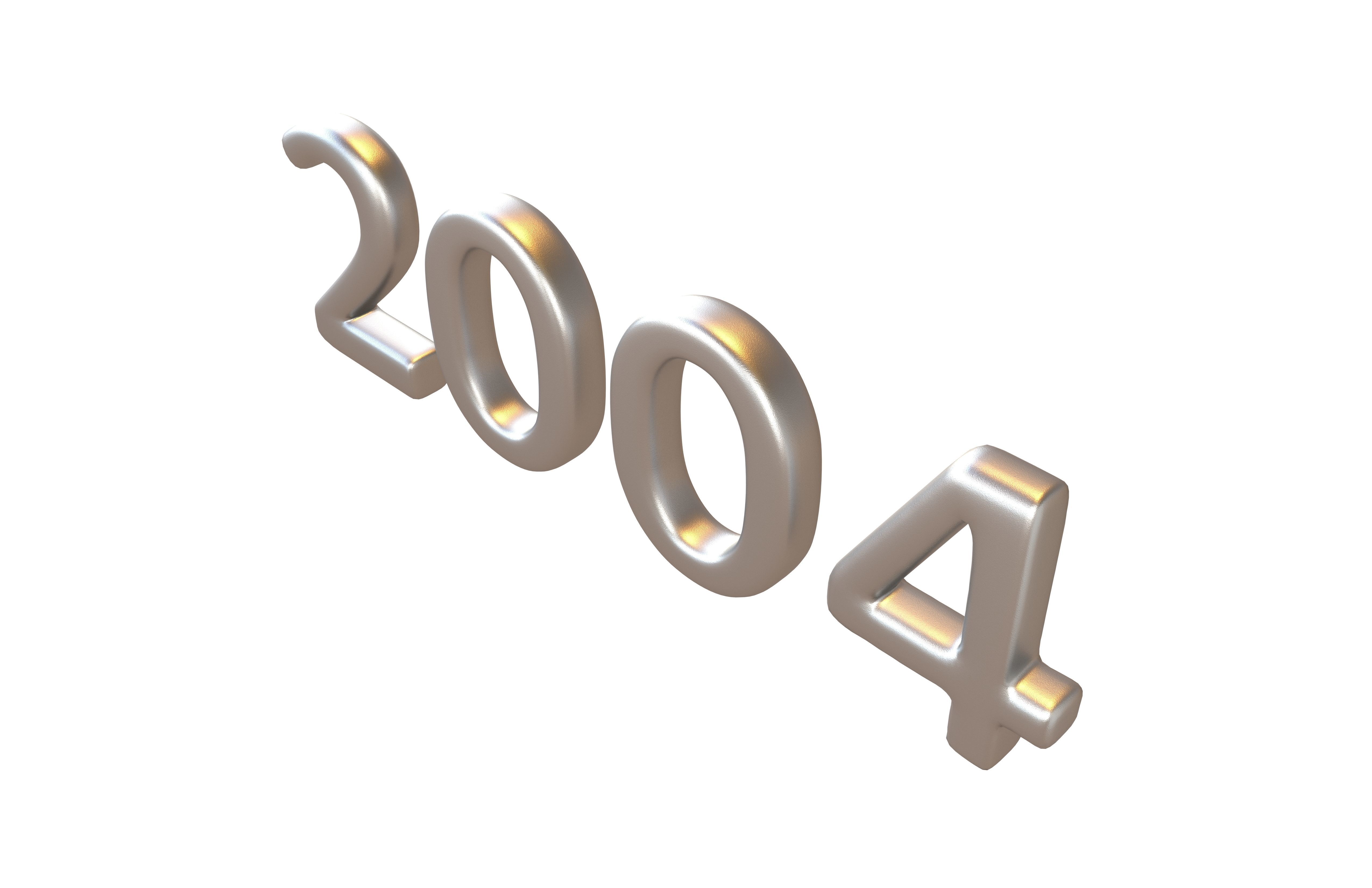 3D model Year Number 2004 v1 003 VR / AR / low-poly | CGTrader