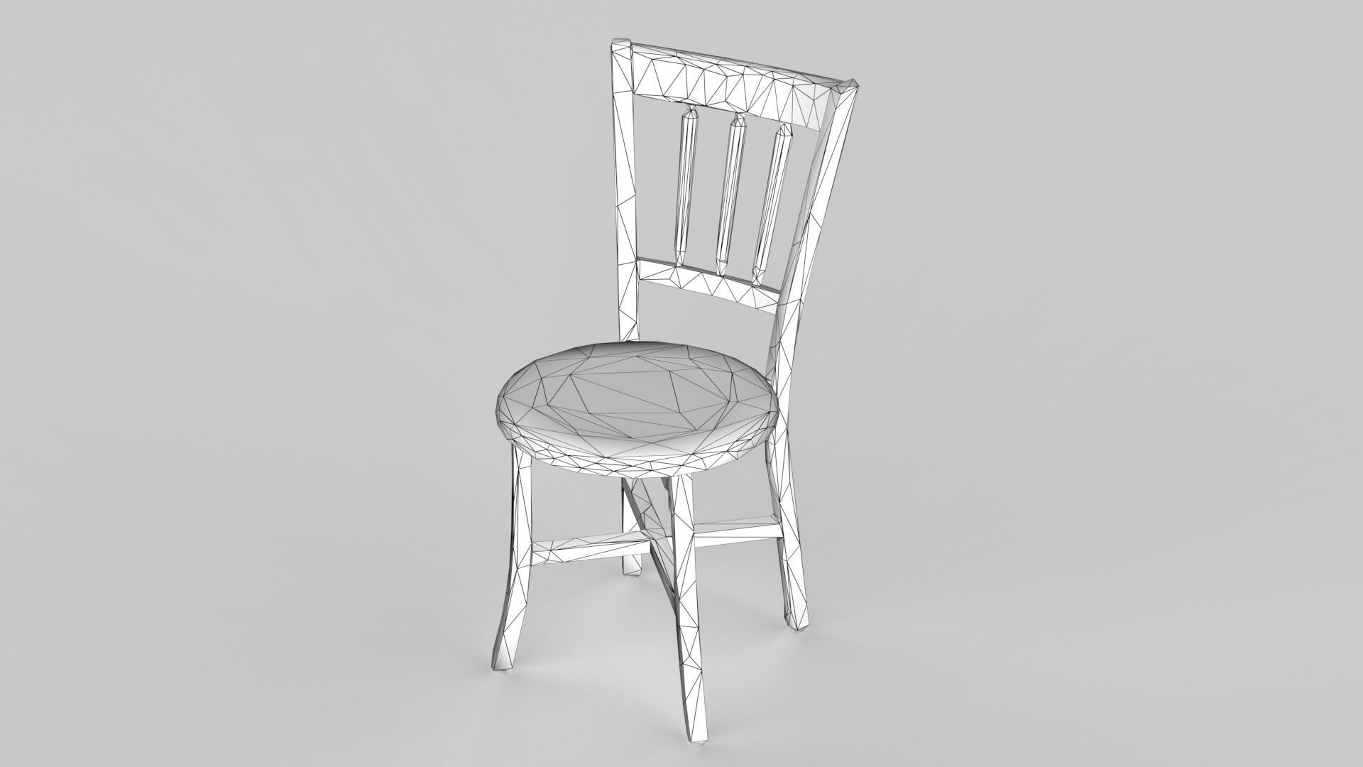 3D model Dinner Chair Scan VR / AR / low-poly | CGTrader