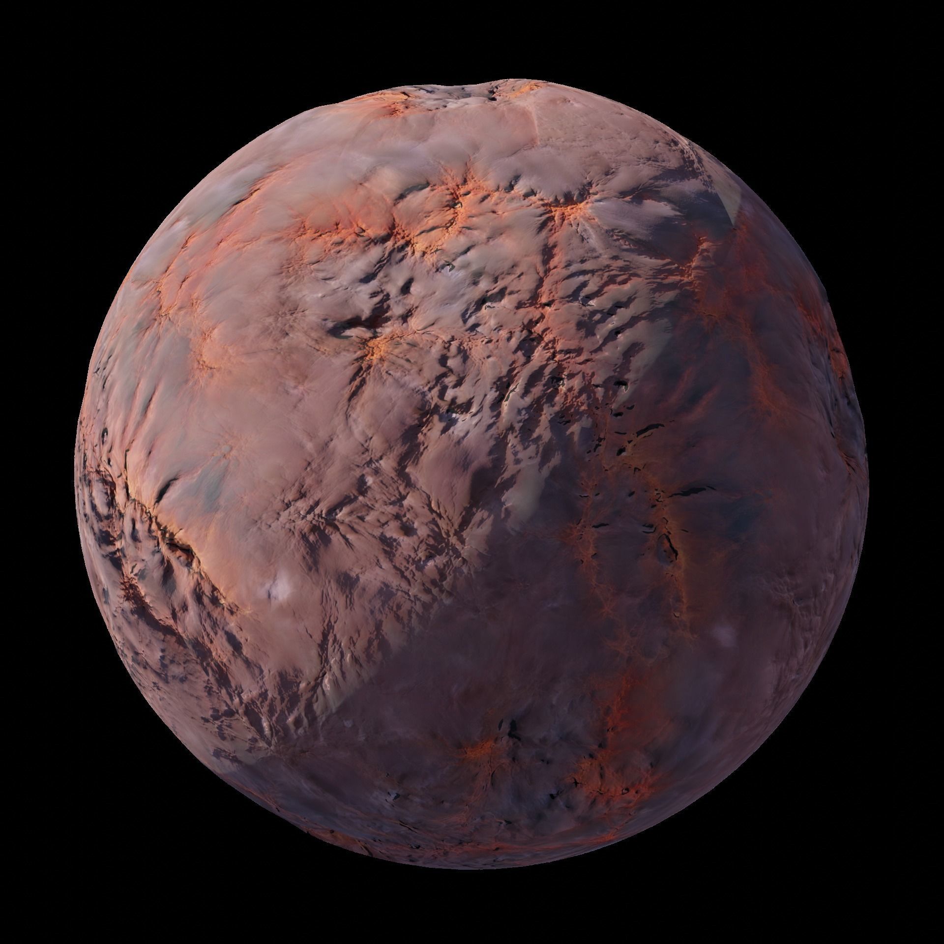 3D model Unknown space planets VR / AR / low-poly | CGTrader