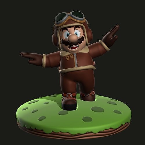 Mario Bros - Mario Aviator 3D model 3D printable | CGTrader