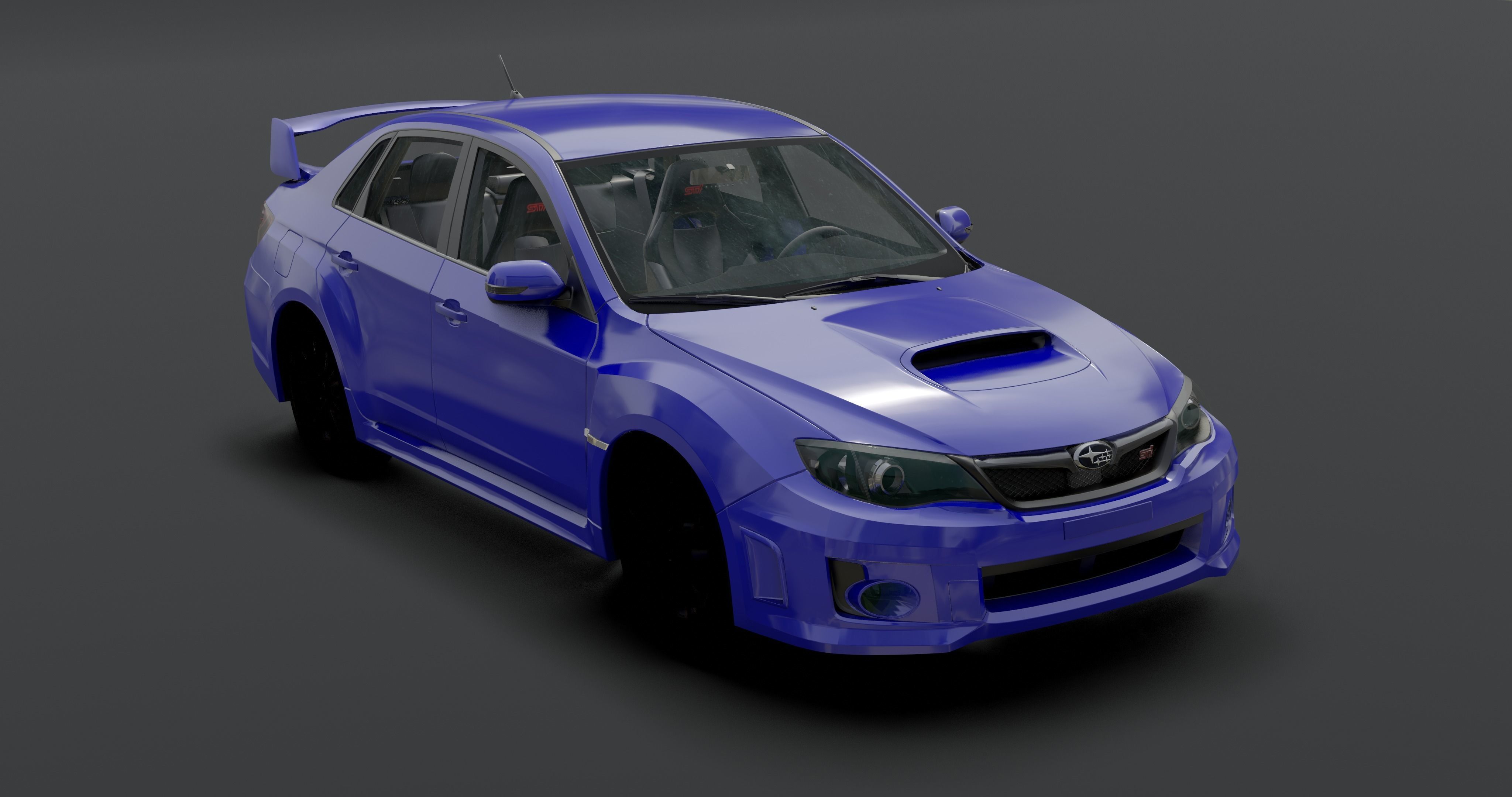 3D model subaru impreza WRX VR / AR / low-poly | CGTrader