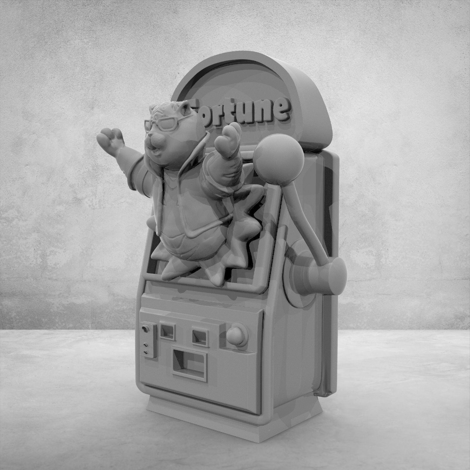 Fortune Tiger Slot Machine 3D model 3D printable | CGTrader