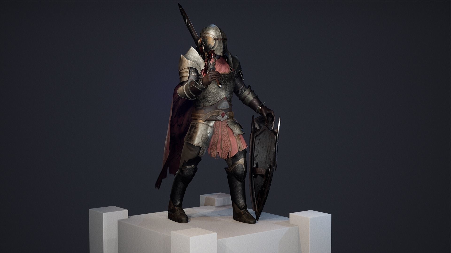 3D model Knight VR / AR / low-poly | CGTrader