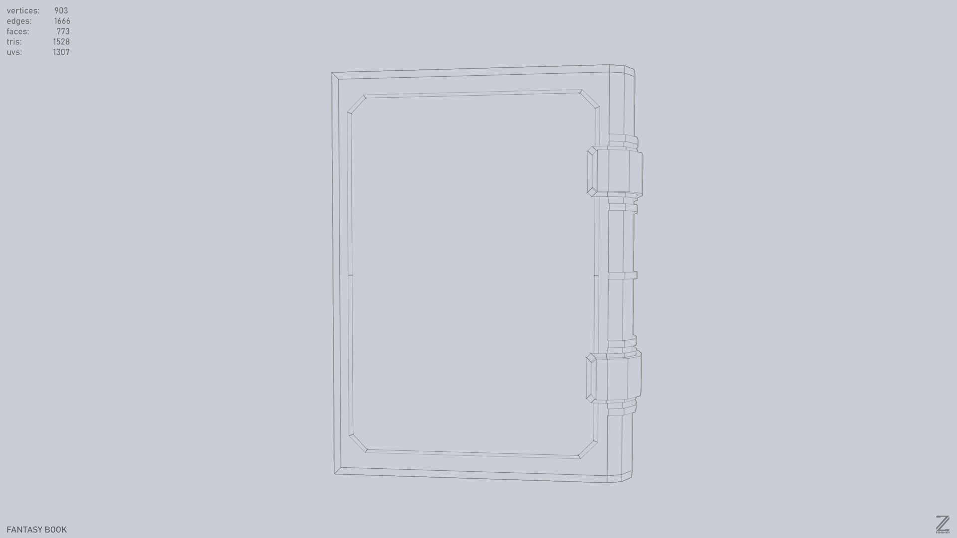 3D model Fantasy book VR / AR / low-poly | CGTrader