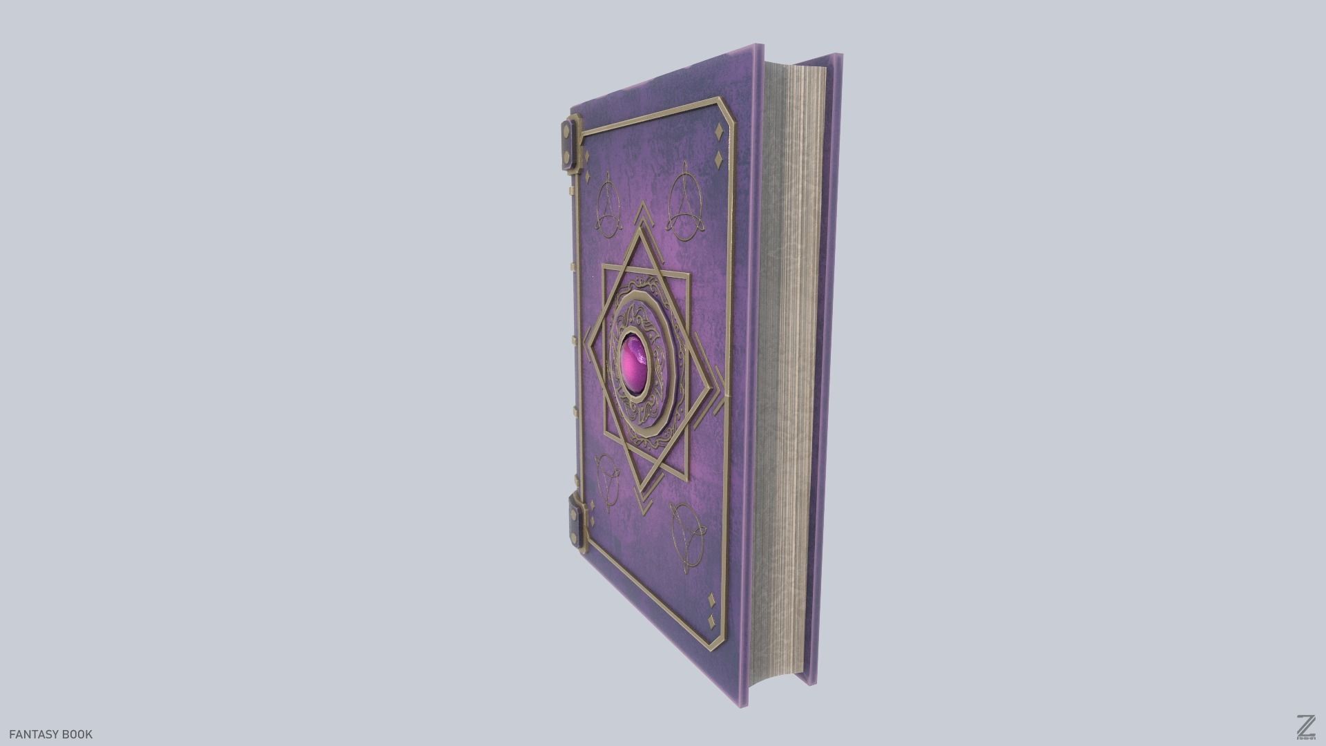 3D model Fantasy book VR / AR / low-poly | CGTrader