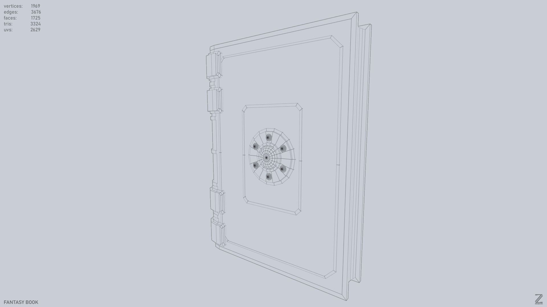 3D model Fantasy book VR / AR / low-poly | CGTrader