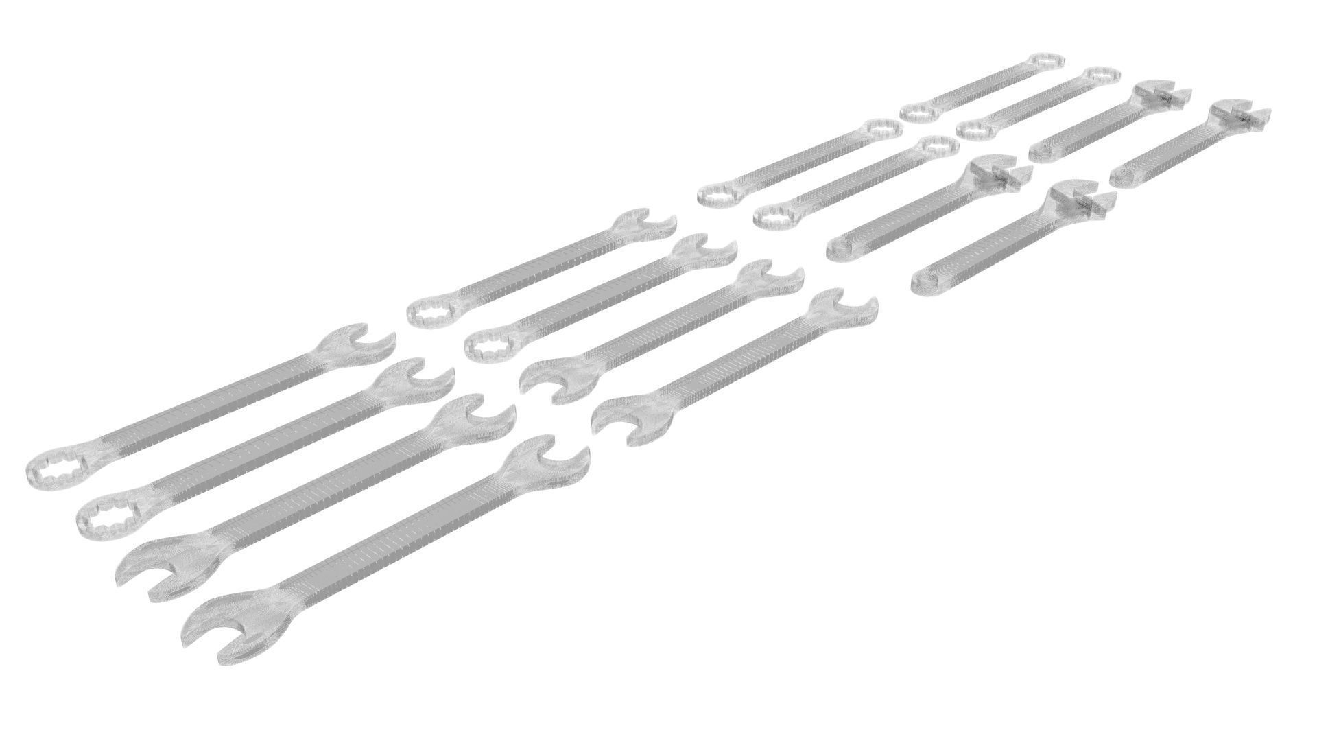 Wrenches Set 3D model | CGTrader