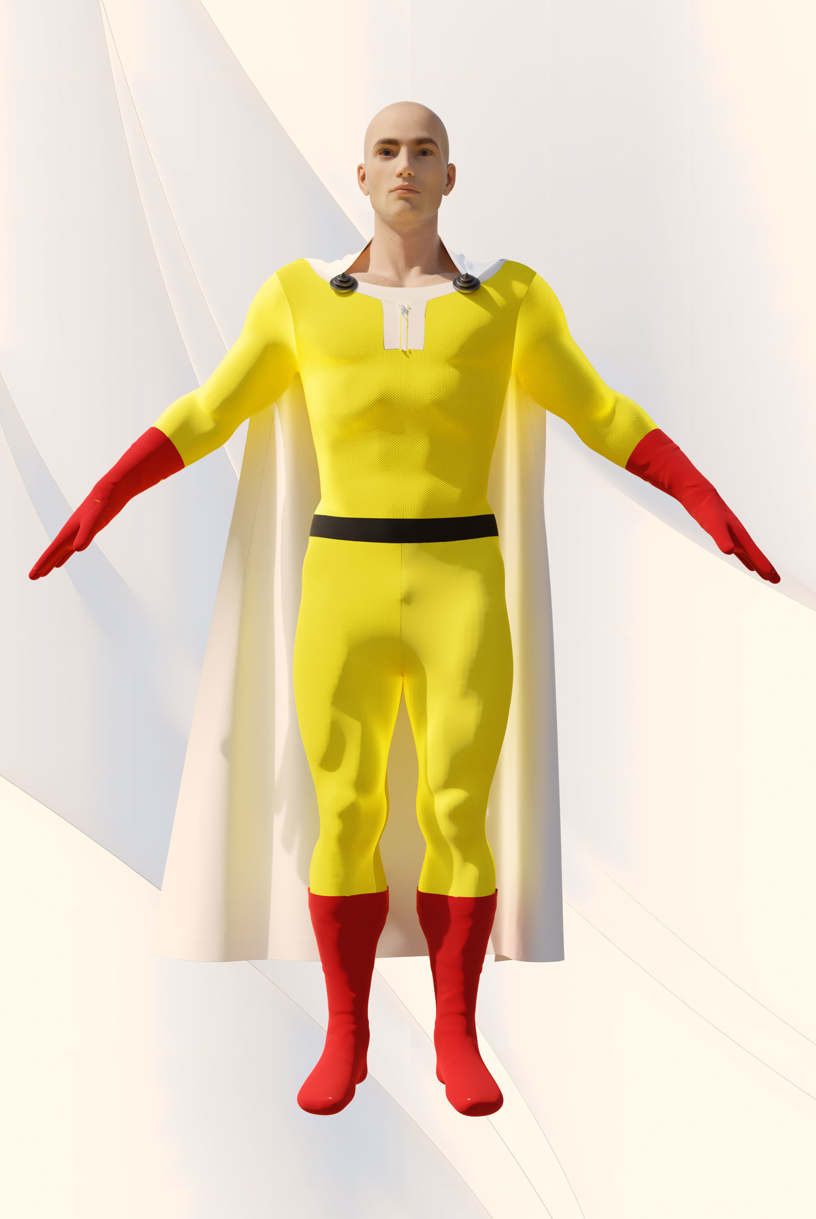 SAITAMA ONE PUNCH MAN 3D model rigged | CGTrader