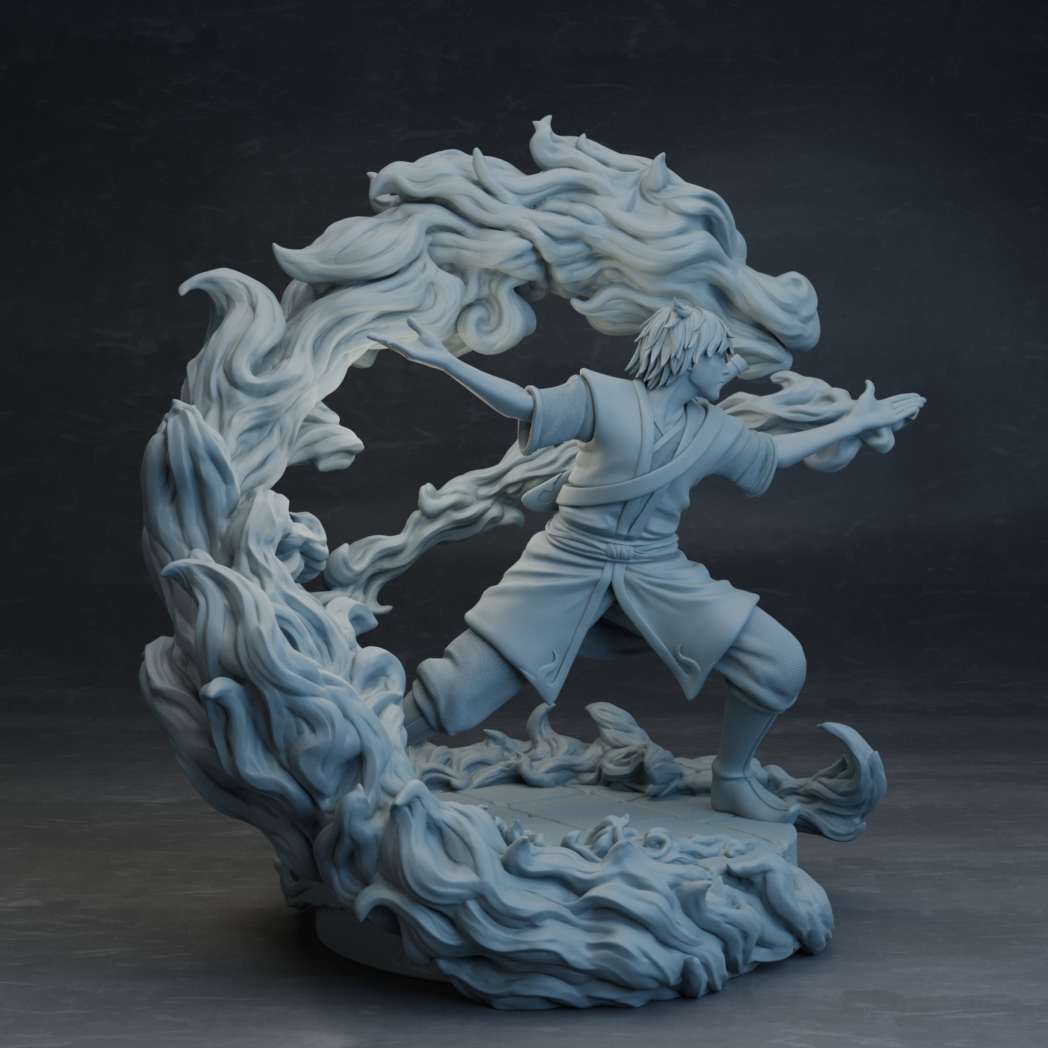 Zuko Statue 178mm - Avatar The Last Airbender 3D model 3D printable ...