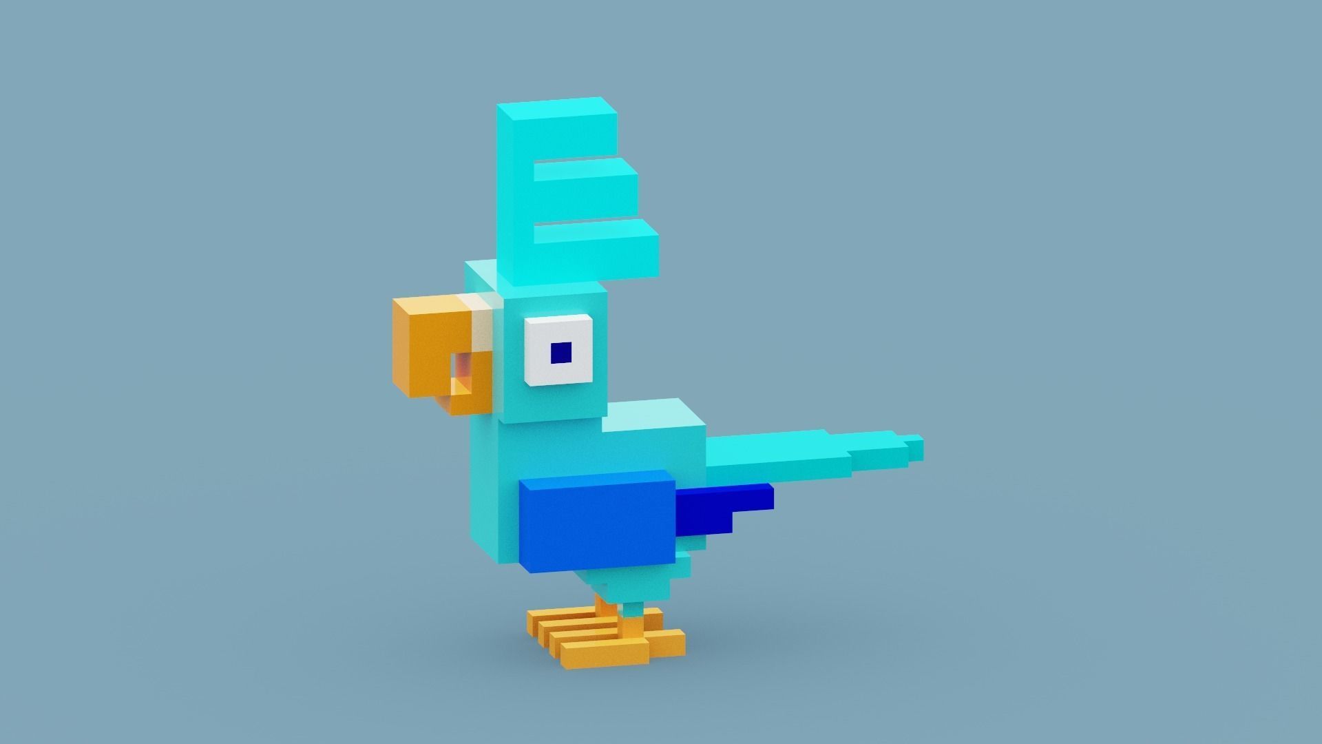 3D model Voxel Blue Bird VR / AR / low-poly | CGTrader