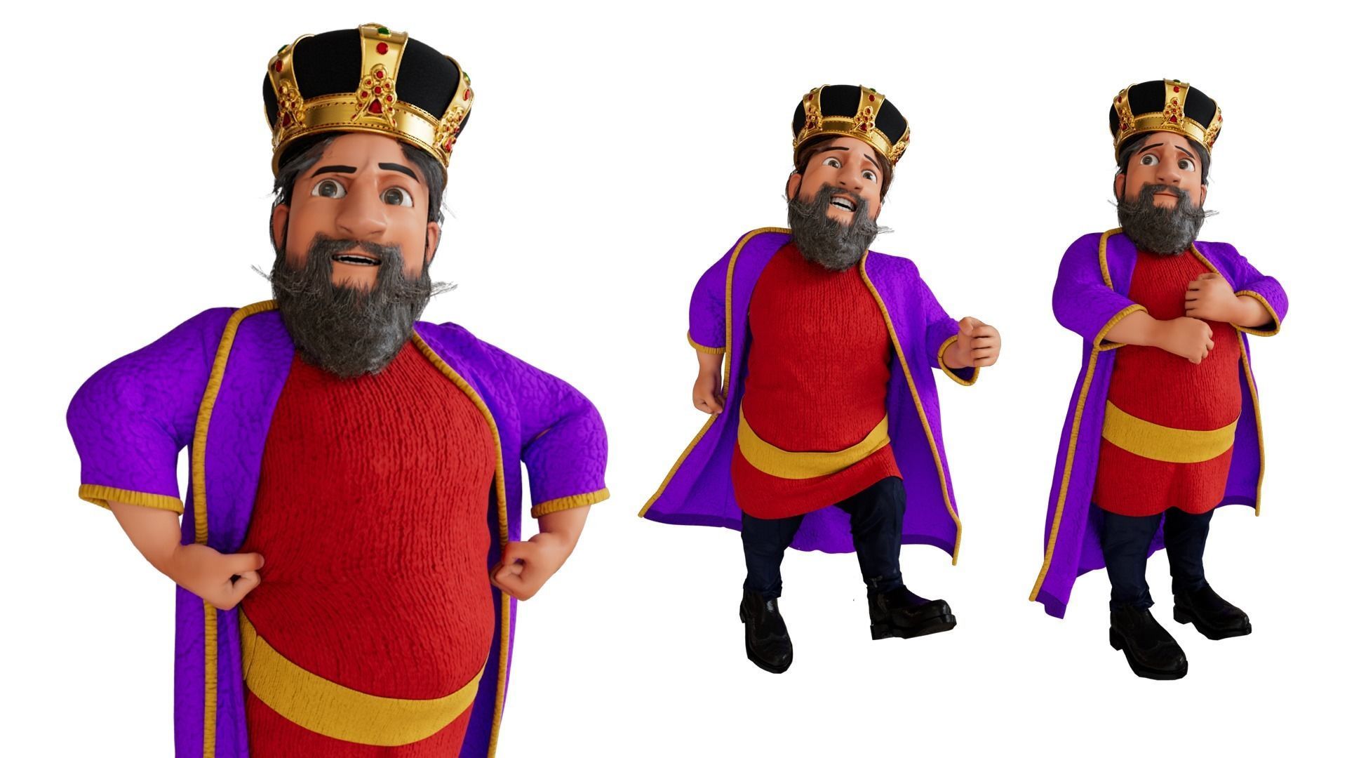 King 3d Model 3D model rigged | CGTrader
