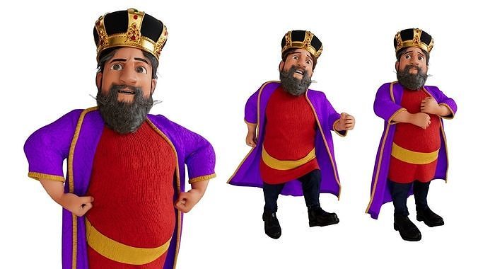 King 3d Model 3D model rigged | CGTrader